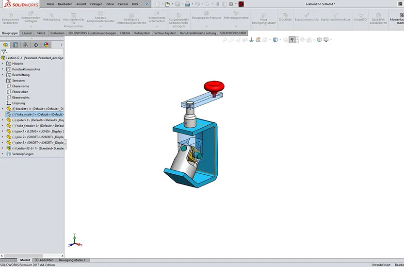 SOLIDWORKS Komponenten ein- und ausblenden - Bechtle PLM